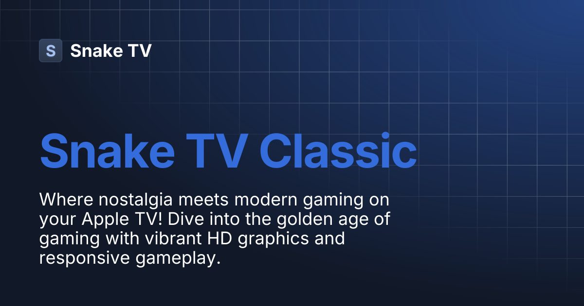 Snake TV Classic | Snake TV